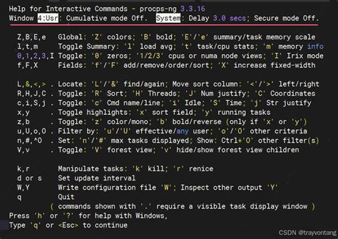 Linux Top命令详解与重点内容说明 Csdn博客 Linux Top命令详解与重点内容说明 Csdn博客