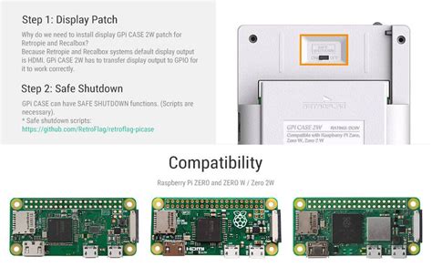 Retroflag Gpi Case 2w For Raspberry Pi Zero Zero W Zero 2w With 3