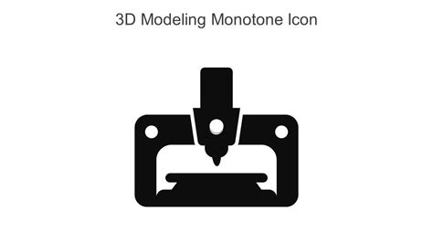 3d modeling monotone icon in powerpoint pptx png and editable eps format ppt template