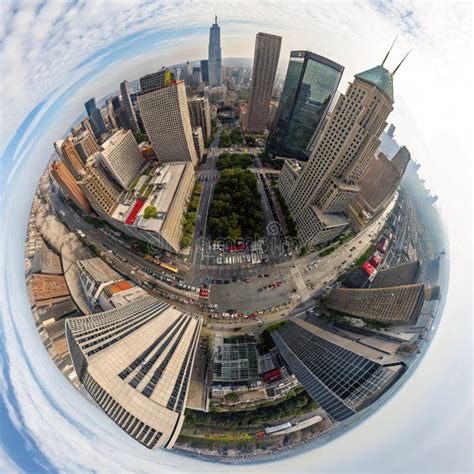 Cityscape Environment Map Hdri Map Equirectangular Projection Spherical Panorama Stock