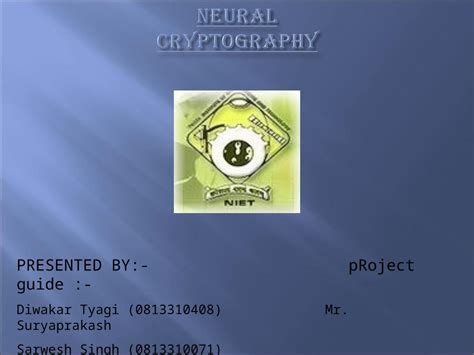 ppt neural cryptography dokumen tips