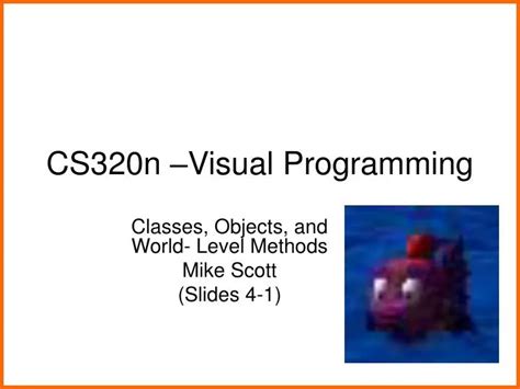 Ppt Cs320n Visual Programming Powerpoint Presentation Free Download
