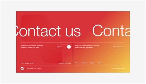 Compliance Tech Summit Website Design Crypto Behance