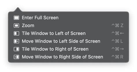 keyboard shortcuts for resizing windows on mac ask different
