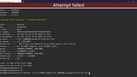 Password Cracking Cracking Ntlm Hashes Youtube