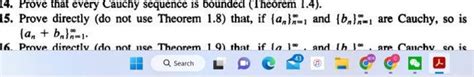 solved 4 prove that every cauchy sequence is bounded