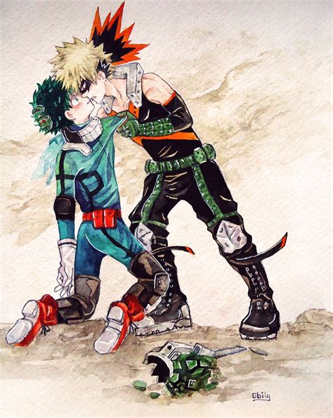 Kacchan And Deku By Obily On Deviantart