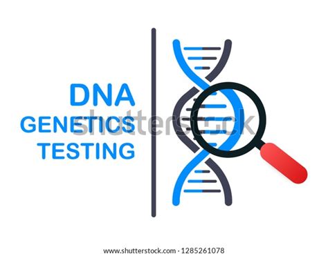 Dna Testing Genetic Diagnosis Concept Genetic เวกเตอร์สต็อก ปลอดค่าลิขสิทธิ์ 1285261078