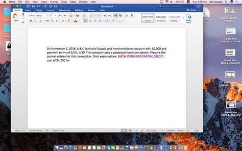 Solved Word File Edit View Insert Format Tools Table Window