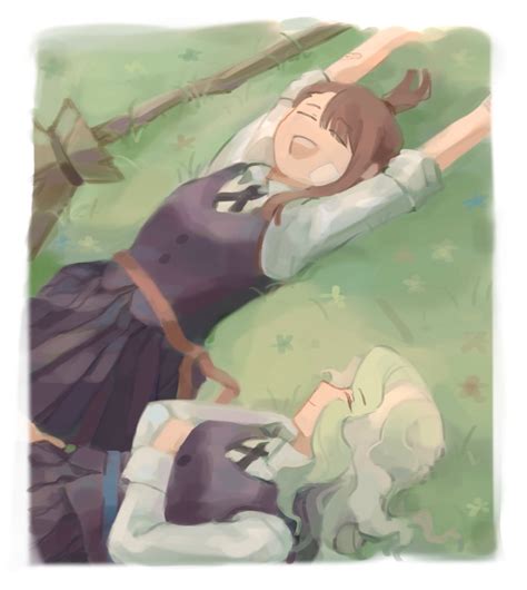 Kagari Atsuko And Diana Cavendish Little Witch Academia Drawn By Tiku