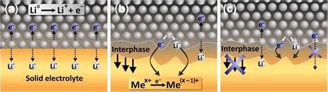Interphases In Assbs A The Stable Interphase B The Mixed Conducting Download Scientific
