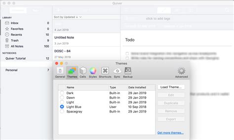 UI Not Honouring Theme Issue HappenApps Quiver GitHub