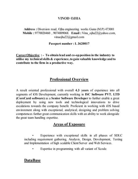 vinod ojha i os developer pdf