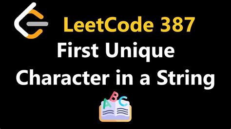 First Unique Character In A String Leetcode 387 Java Important Leetcode Java Interview