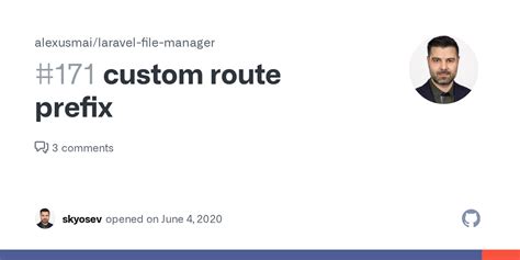 Custom Route Prefix · Issue 171 · Alexusmailaravel File Manager · Github