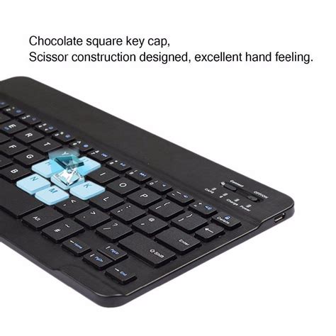 Ultra Thin Wireless Bluetooth Mini Keyboard Slim Rechargeable Keyboard Computers And Tech Parts