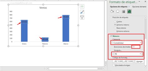 Insertar Etiquetas De Datos En Excel Ninja Del Excel