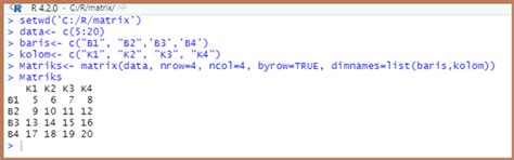 Bahasa R Part6 Penggunaan Struktur Data Matrix And Array Di R Geriatama