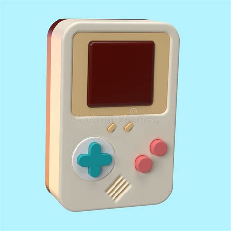 3d Rendering Of Portable Video Game Console Icon For Website Application And Banner Retro