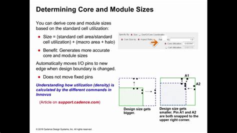How To Specify The Size And Utilization Of A Floorplan In Innovus