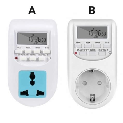 Jual Programmable Digital Timer Switch 16 Program Onoff Eu Stop Kontak