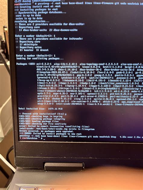 Pacstrap Fails Every Time Rarch