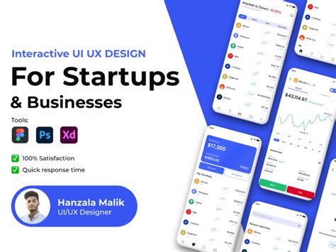 Interactive Mobile App UI UX Design For Your Startup Upwork