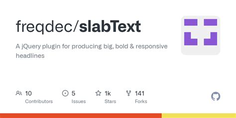 Github Freqdecslabtext A Jquery Plugin For Producing Big Bold