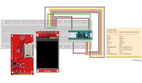 Arduino Er Arduino Nano Rp2040 Connect Ili9341 Spi Tft Using