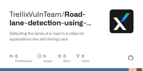 Github Trellixvulnteamroad Lane Detection Using Opencvy6th Detecting The Lanes Of A Road In