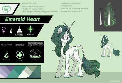 Emerald Heart Mlp Reference By Lorrainstar21 On Deviantart