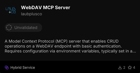 Webdav Mcp Server Mcp Servers · Lobehub