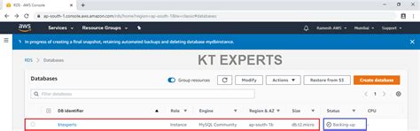 Creating A Mysql Db Instance In Amazon Rds Relational Database Service