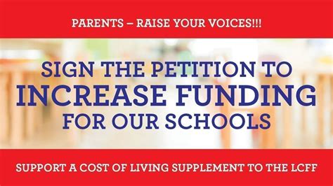 Petition · Increase Education Funding Redwood City United States