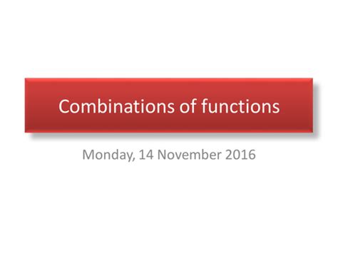 Composite Functions Teaching Resources