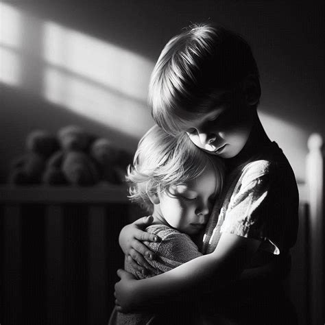 Download Ai Generated Siblings Hug Royalty Free Stock Illustration Image Pixabay