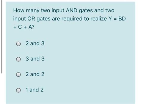 Solved A Half Adder Logic Circuit Will Have A Three Inputs