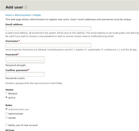 7 4 Creating A User Account Bab 7 Mengelola Akun Pengguna Pedoman Pengguna Drupal 8 Guide