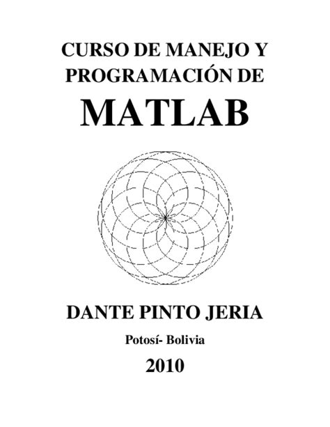 Pdf Curso De Manejo Y ProgramaciÓn De Matlab