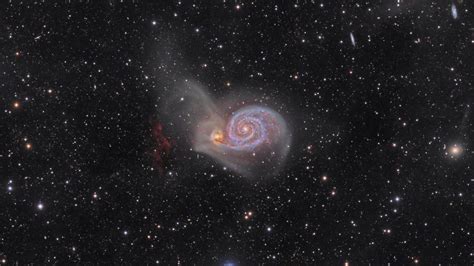 M51 Галактиката Водовъртеж Астрономическа снимка на деня Apod Mediabricks