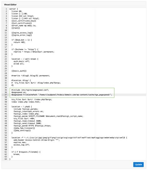 pagespeed module cloudpanel ce documentation