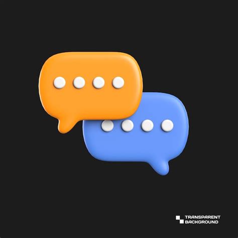 Premium Psd 3d Rendering Messages Application Icon