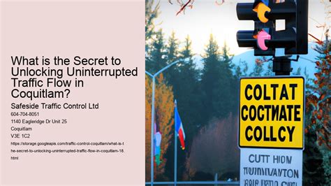 What Is The Secret To Unlocking Uninterrupted Traffic Flow In Coquitlam
