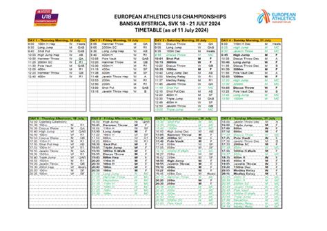 Timetable V 11 July Pdf