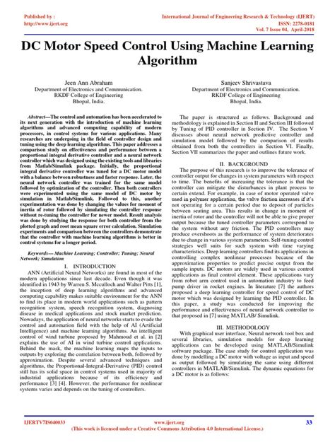 A Review Of Transient And Steady State Response Of Dc Motor Position Control Pdf Control