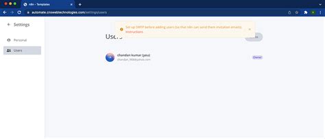 SMTP Setup Issue Questions N8n Community