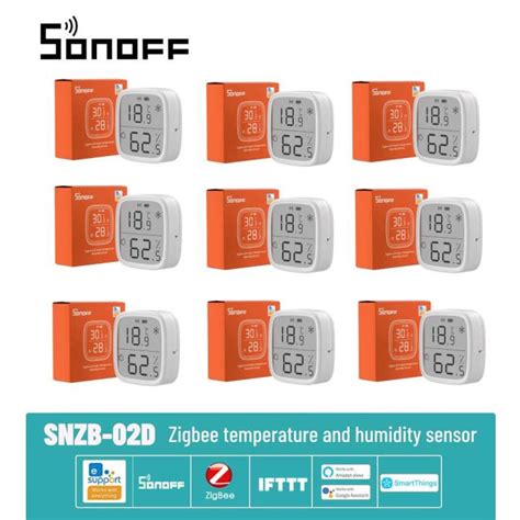 SONOFF SNZB D Zigbee Temperature Humidity Sensor Smart Home Automation Real Time Monitor