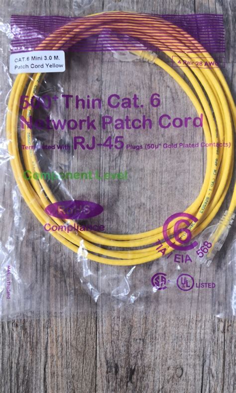 Lan Cable Patch Cord Cat6 Computers And Tech Parts And Accessories Cables And Adaptors On Carousell