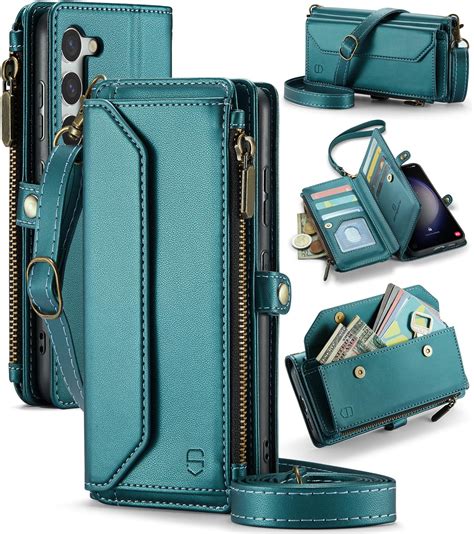 Amazon Com Strapurs Crossbody For Samsung Galaxy S Plus Case Walletrfid Blocking With