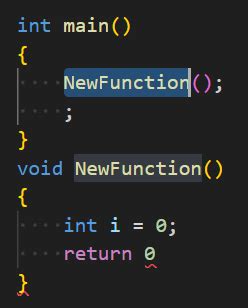 Extract To Function With The Missing At The End Can Lead To And A Missing Issue